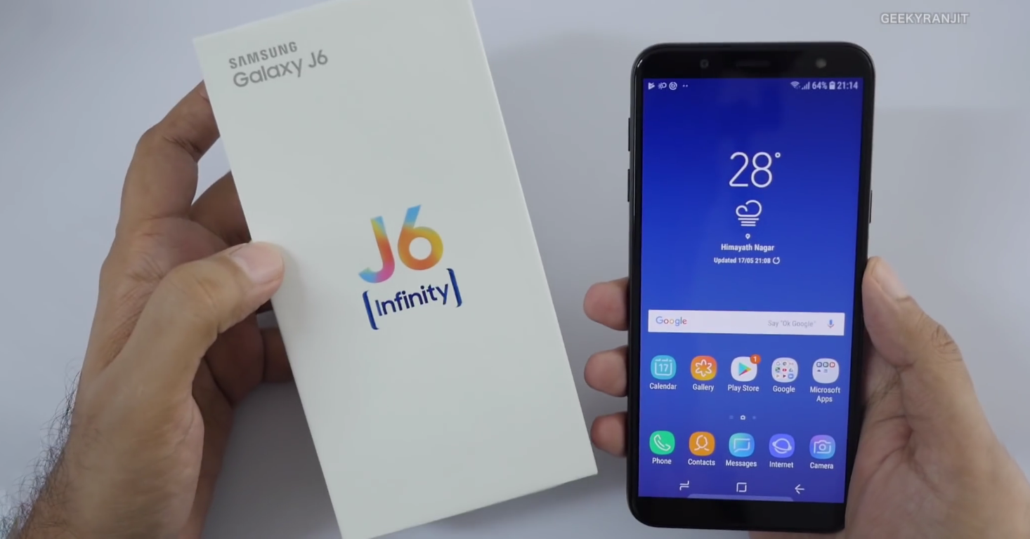 Mở hộp Galaxy J6 (2018) với màn hình tràn cạnh Infinity Display, giá từ ...