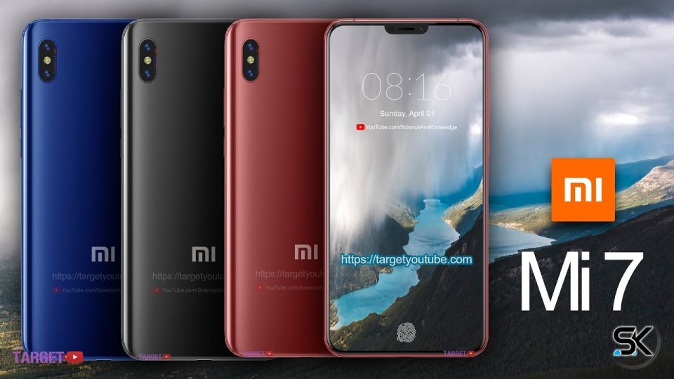 Rò rỉ Xiaomi Mi 7 và Mi 7 Plus: màn hình tai thỏ, camera kép dọc|Sforum