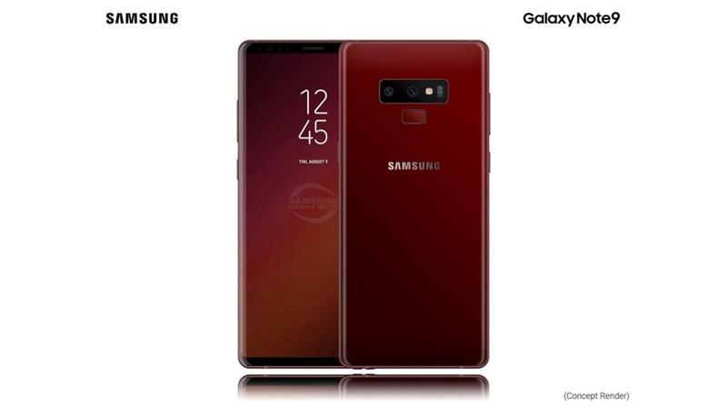 Chiêm ngưỡng Galaxy Note9 phiên bản màu đỏ tuyệt đẹp