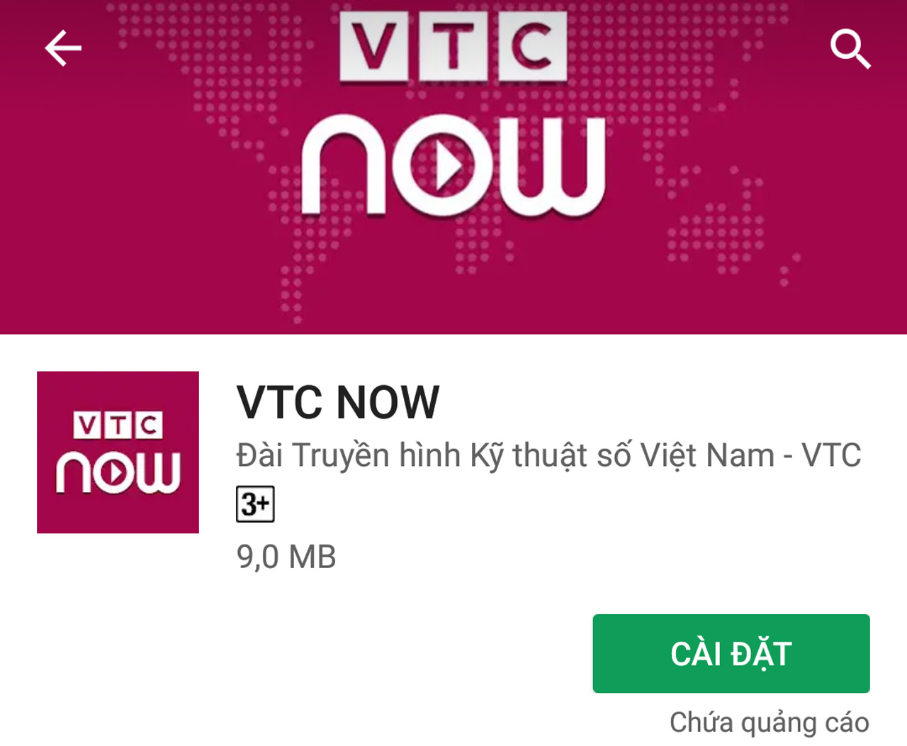 2 ứng dụng xem kênh VTC3 ổn định cổ vũ cho U23 Việt Nam