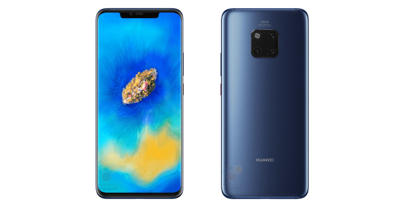 Huawei Mate 20 Pro lộ ảnh render chính thức, xác nhận có 3 tùy chọn màu sắc khác nhau