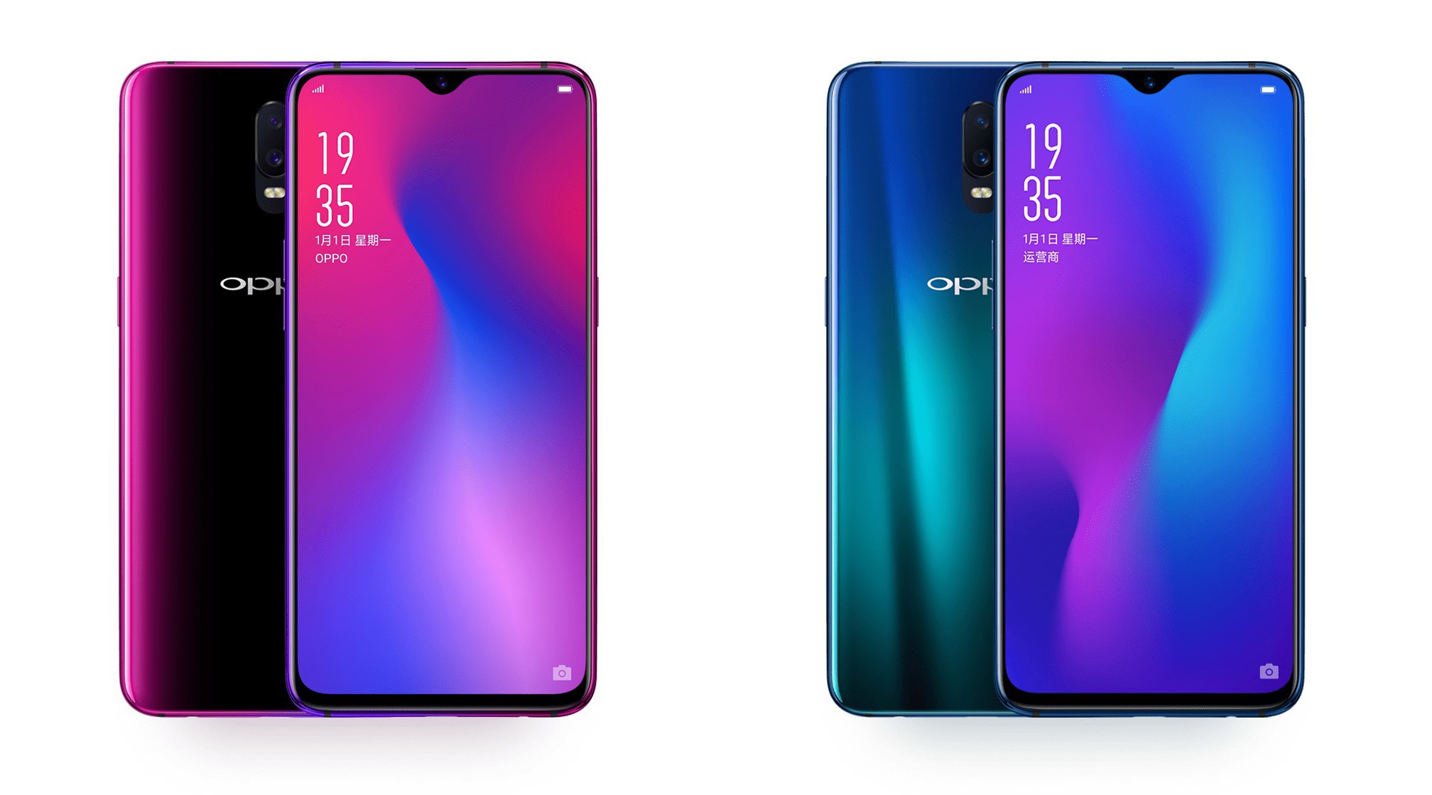 Oppo R19 lộ ảnh render với camera khoét trong màn hình