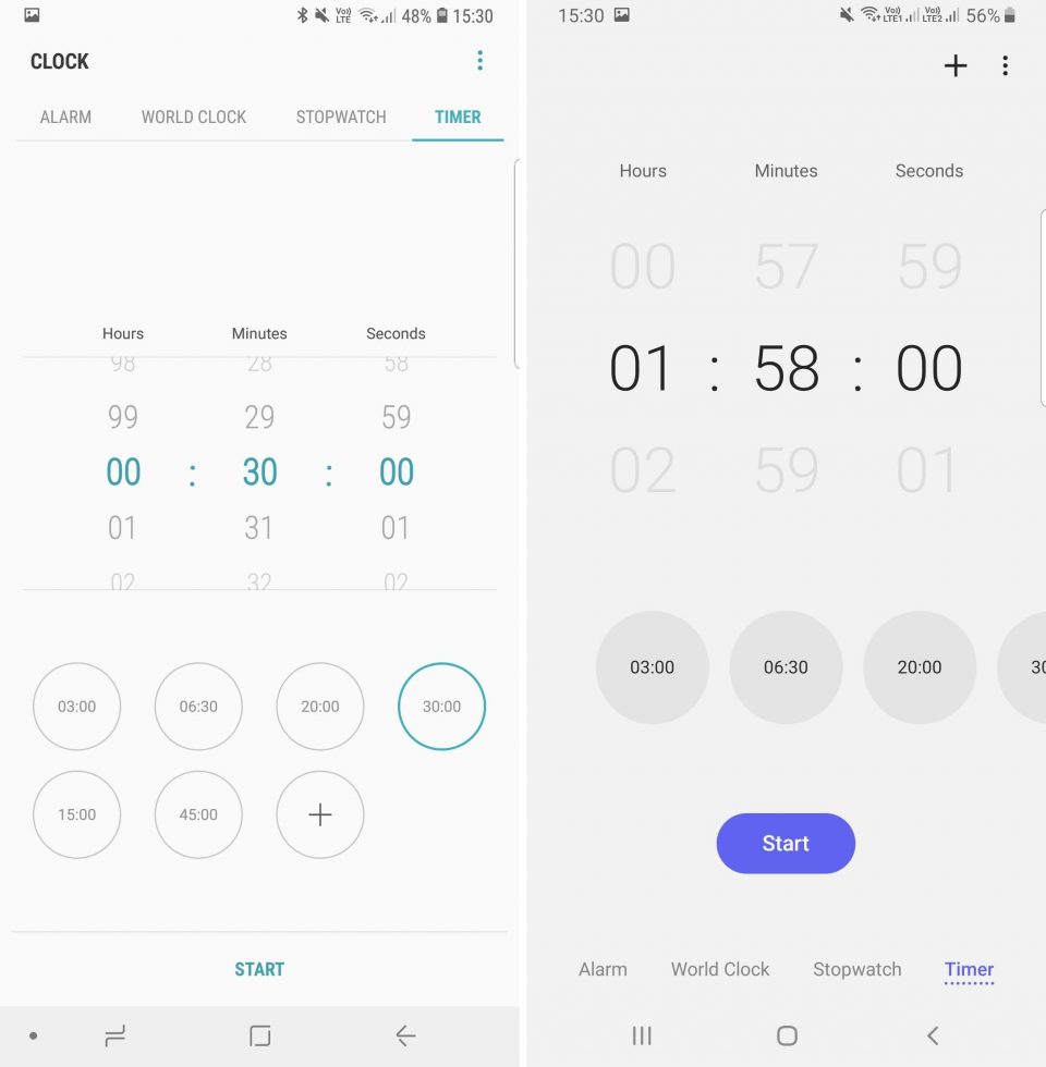 So sánh giao diện Samsung Experience (Android 8) và One UI (Android 9 ...