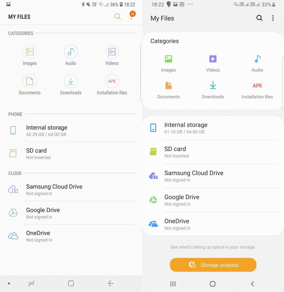 So sánh giao diện Samsung Experience (Android 8) và One UI (Android 9 ...