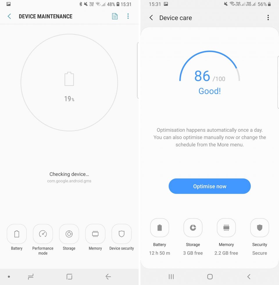 So sánh giao diện Samsung Experience (Android 8) và One UI (Android 9 ...