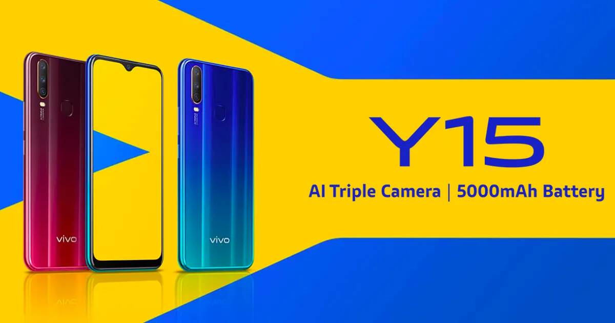 Vivo Y15 ra mắt: 3 camera sau, pin "khủng" 5,000mAh, giá chỉ 4.6 triệu