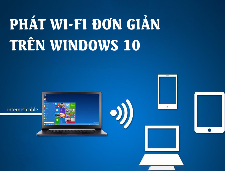 Cách phát wifi bằng laptop win 10 đơn giản, nhanh chóng