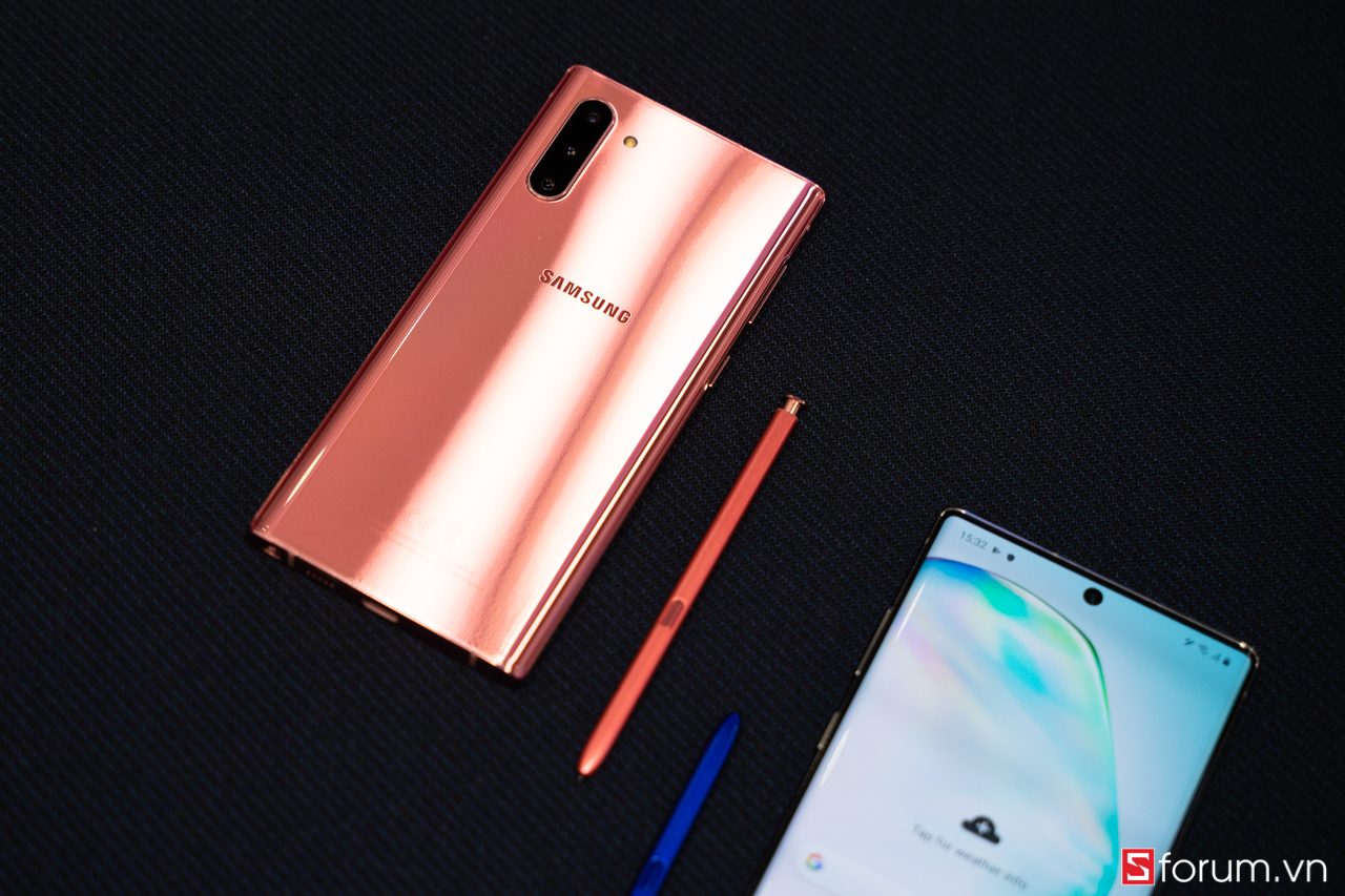 Cận cảnh Galaxy Note 10 phiên bản "màu hường" Aura Pink dành riêng cho ...