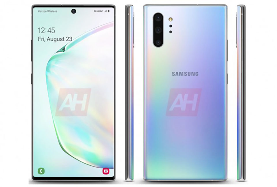 Samsung Galaxy Note 10+ 5G rò rỉ ảnh render chính thức, phát hành 23 ...