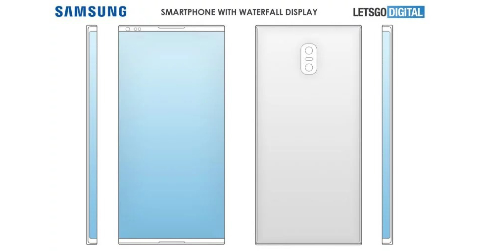 Samsung được cấp bằng sáng chế smartphone với màn hình thác nước