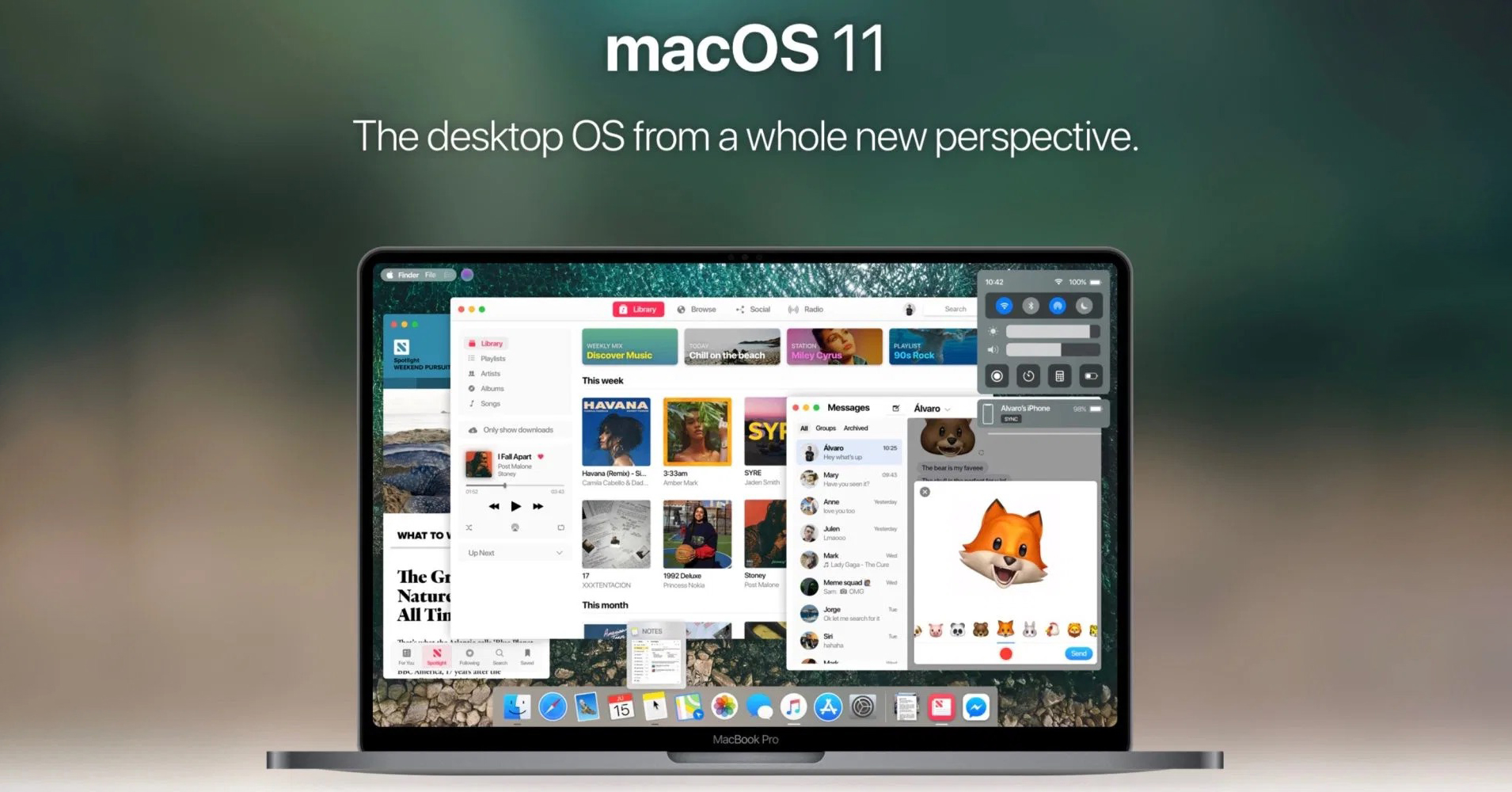 [Concept] Chiêm ngưỡng macOS 11 tuyệt đẹp với giao diện được làm lại