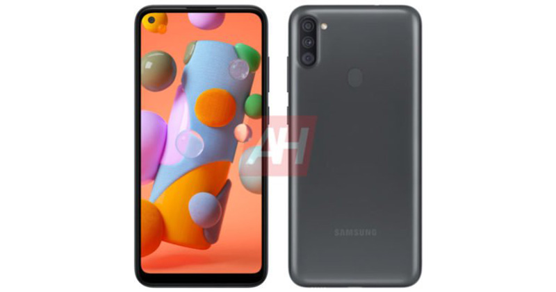 Galaxy A11 lộ ảnh render, xác nhận có màn hình “đục lỗ”, 3 camera sau ...