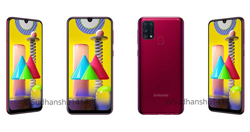 Galaxy M31 lộ ảnh báo chí chính thức với 3 tùy chọn màu sắc bắt mắt