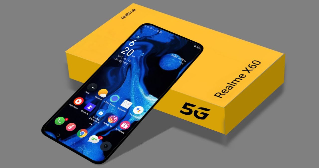 Điện thoại Realme X60 5G: Nâng cấp về thiết kế và camera