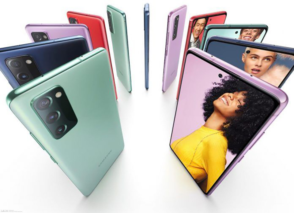 Lộ poster quảng cáo Galaxy S20 Fan Edition với nhiều tùy chọn màu sắc ...
