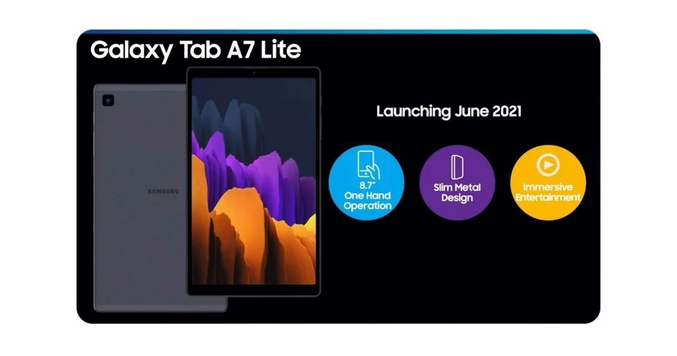 Rò rỉ thông số kỹ thuật của Samsung Galaxy Tab A7 Lite trước khi ra mắt