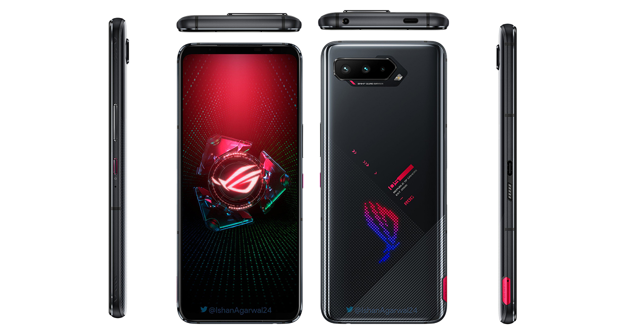 ASUS ROG Phone 5 lộ ảnh render sắc nét chỉ vài giờ trước khi ra mắt