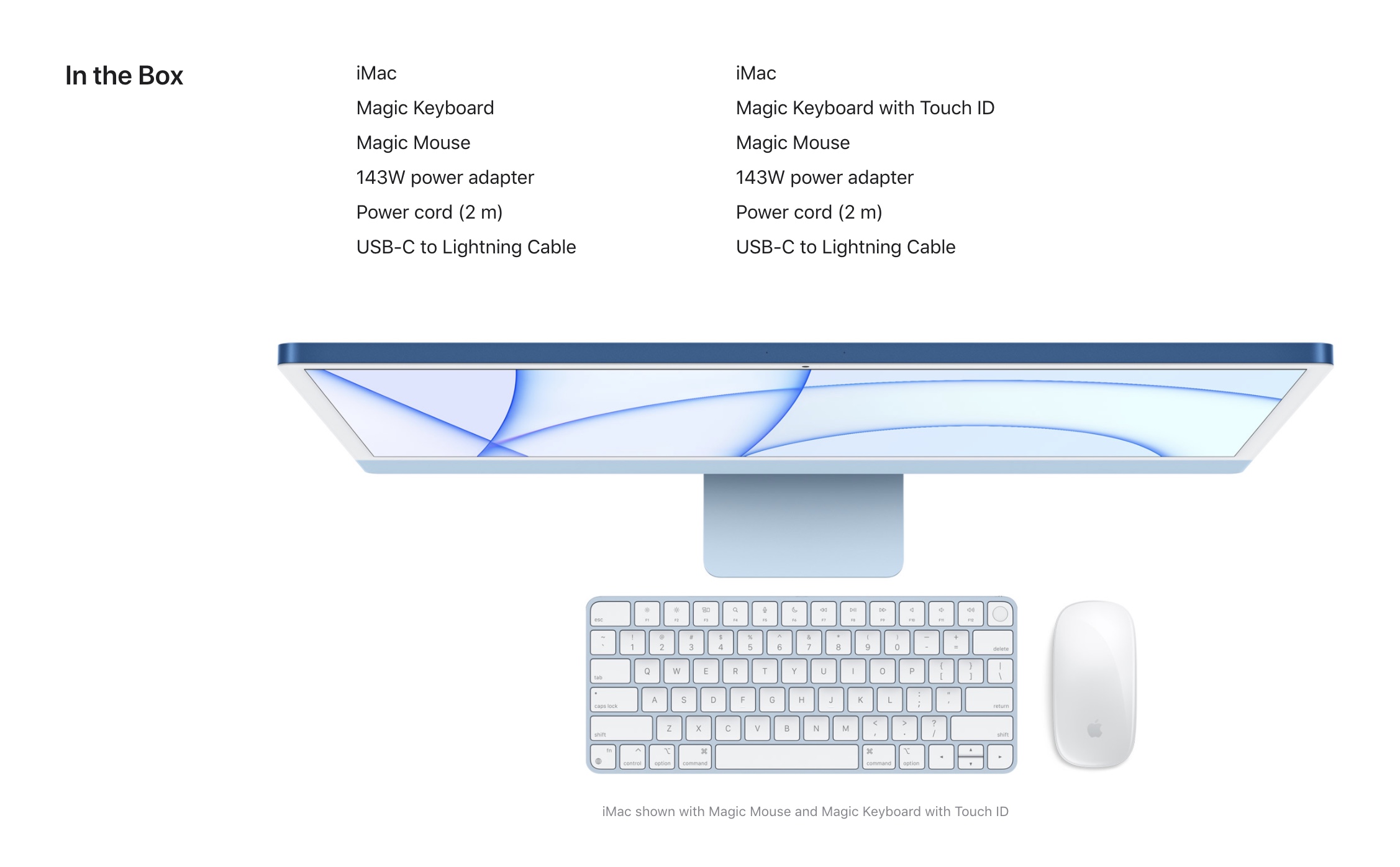 Chi tiết hơn về iMac 24 inch: Hai tùy chọn bộ xử lý, màn hình 4.5K, dày ...
