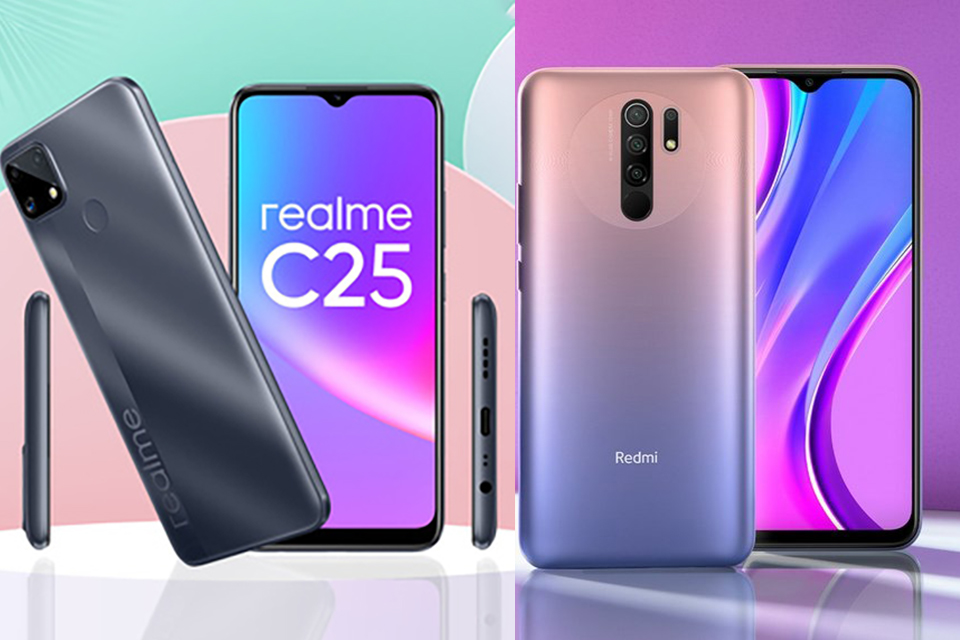 Nên mua Realme C25 hay Redmi 9 Prime trong tầm giá dưới 5 triệu đồng?