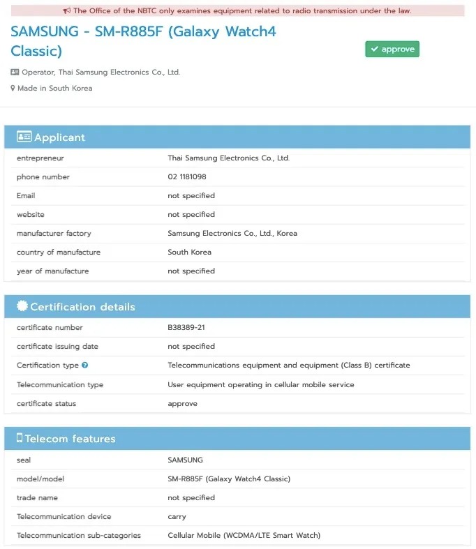 Samsung Galaxy Watch 4 và Galaxy Watch 4 Classic đạt chứng chỉ NBTC ...