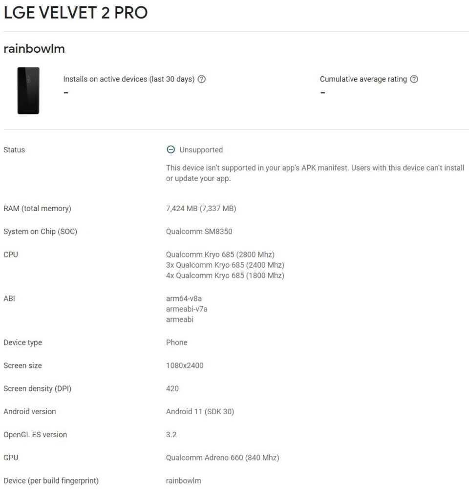 LG Stylo 7, LG K33 và LG K35 xuất hiện trên Google Play Console | Sforum