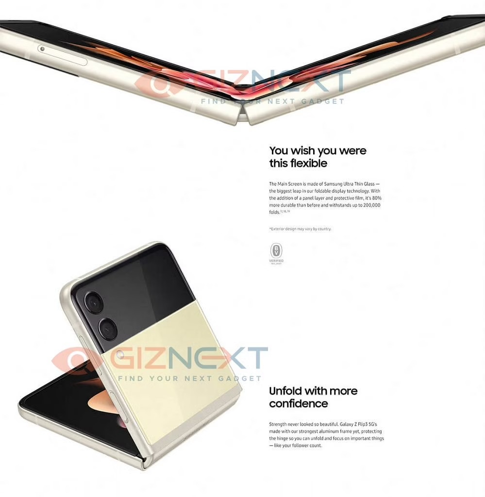 Rò rỉ tài liệu quảng cáo của Samsung Galaxy Z Flip3 5G