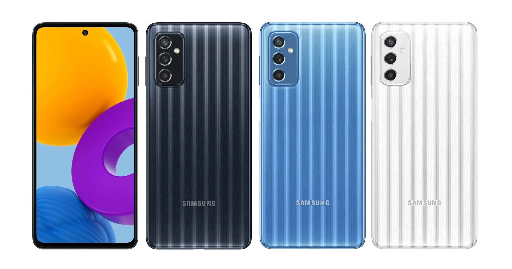 Galaxy M52 5G lộ ảnh render sắc nét, xác nhận có 3 tùy chọn màu bắt mắt
