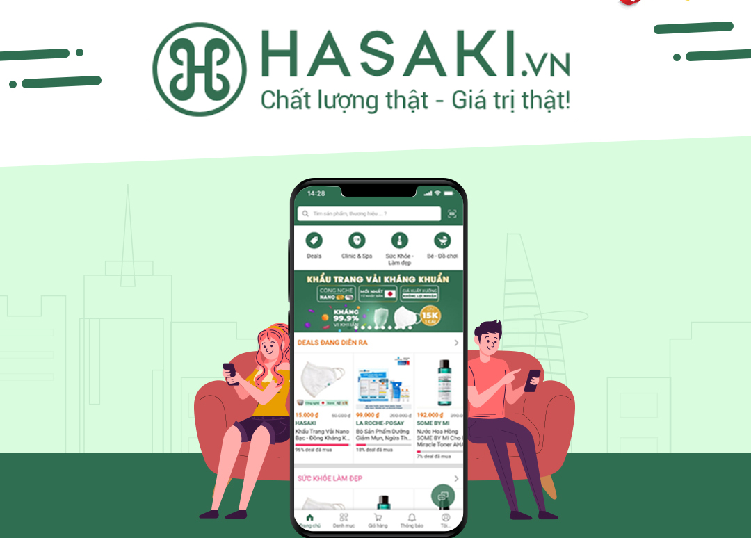 Tải app Hasaki - Mua mỹ phẩm Haski chính hãng dễ dàng