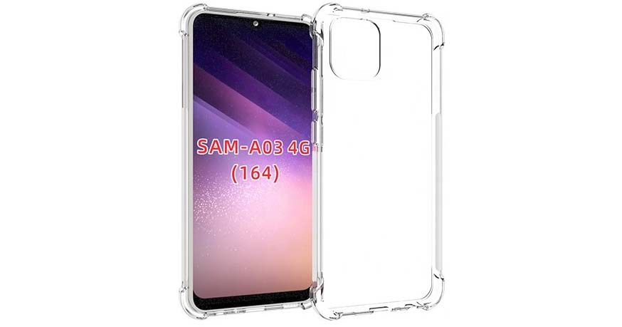 Thiết kế Galaxy A03 giá rẻ lộ diện rõ nét cùng ốp lưng bảo vệ