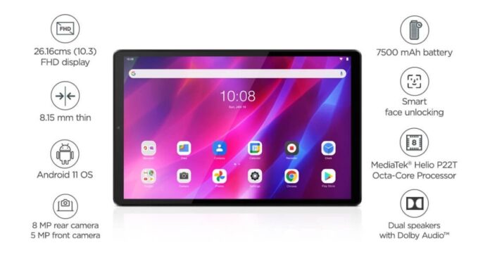 Lenovo Tab K10 ra mắt: Màn hình 10.3 inch Full HD, pin 7,500mAh, giá ...