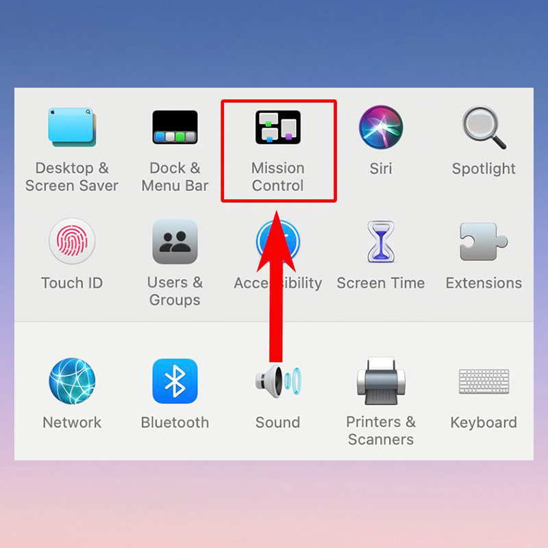Mission Control trên MacOS giúp quản lý các ứng dụng đang mở