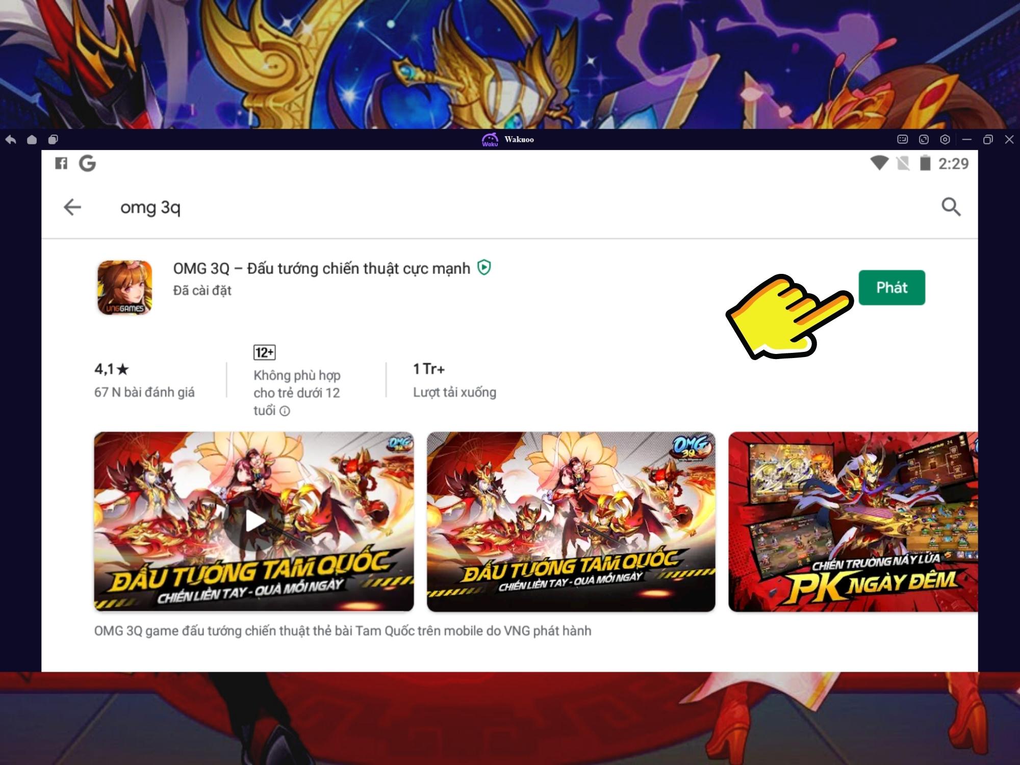 Hướng dẫn cách chơi OMG 3Q trên máy tính trong tích tắc