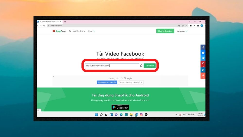 Snapsave App - Phần mềm tải video Facebook trong một phút