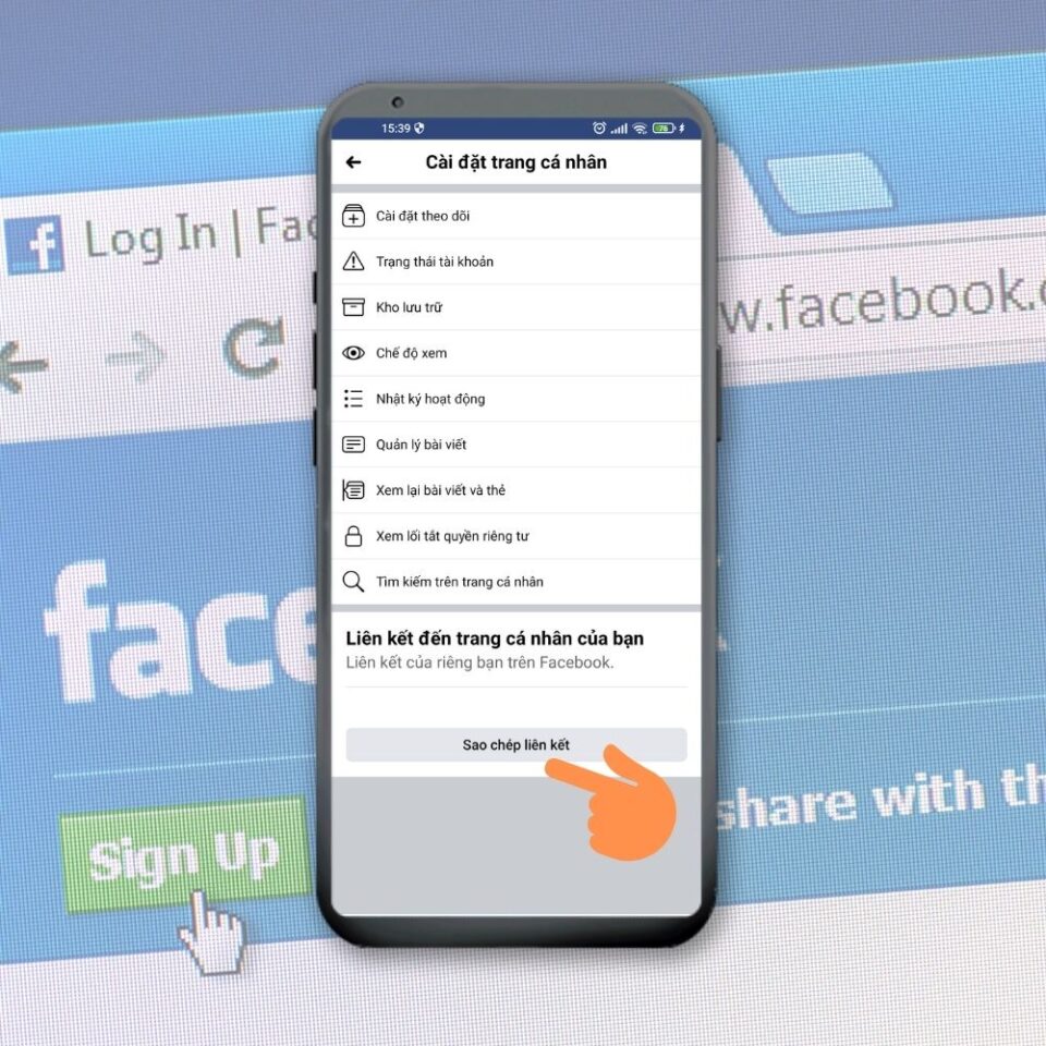 Cách copy link Facebook của mình và của bạn bè đơn giản