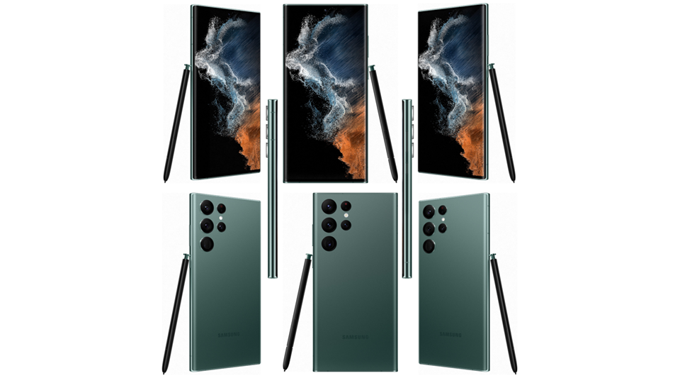Đây là ảnh render chất lượng của bộ ba Galaxy S22, Galaxy S22+ và ...