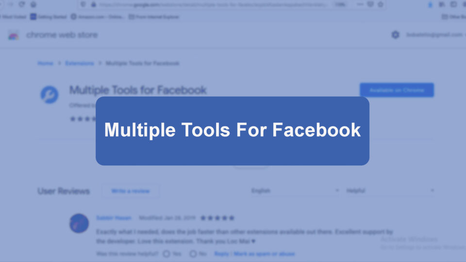 Cách sử dụng Multiple Tools For Facebook trên điện thoại