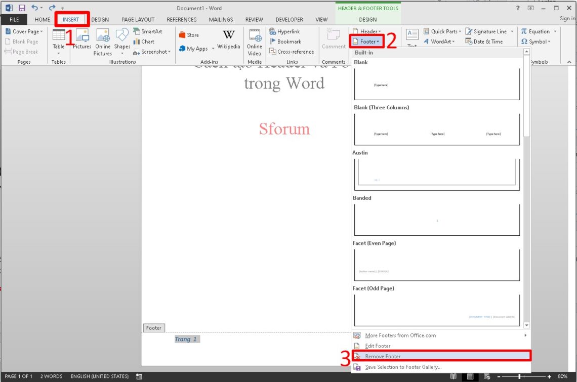 Hướng dẫn cách tạo Header and Footer trong Word cực chi tiết