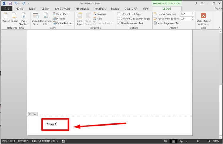 Hướng dẫn cách tạo Header and Footer trong Word cực chi tiết
