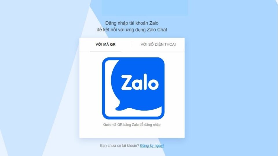 Zalo web - Đăng nhập trên Google Chrome không cần cài app