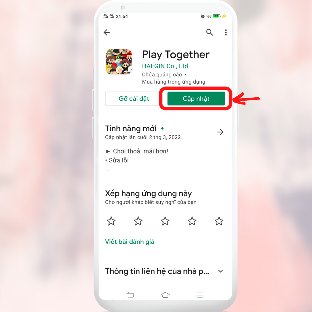 Cách cập nhật Play Together trên Android và iOS mới nhất bạn không nên ...