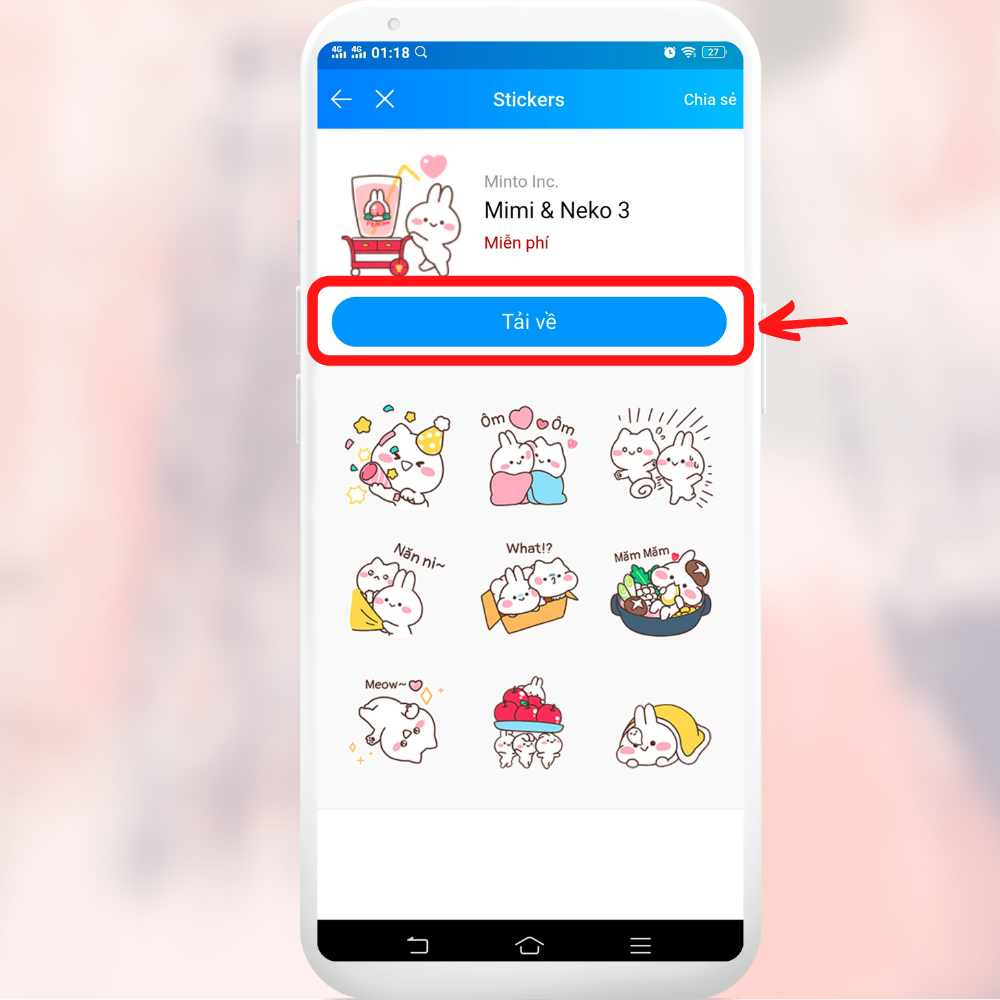 Sticker Zalo siêu đáng yêu - Hướng dẫn tải và sử dụng