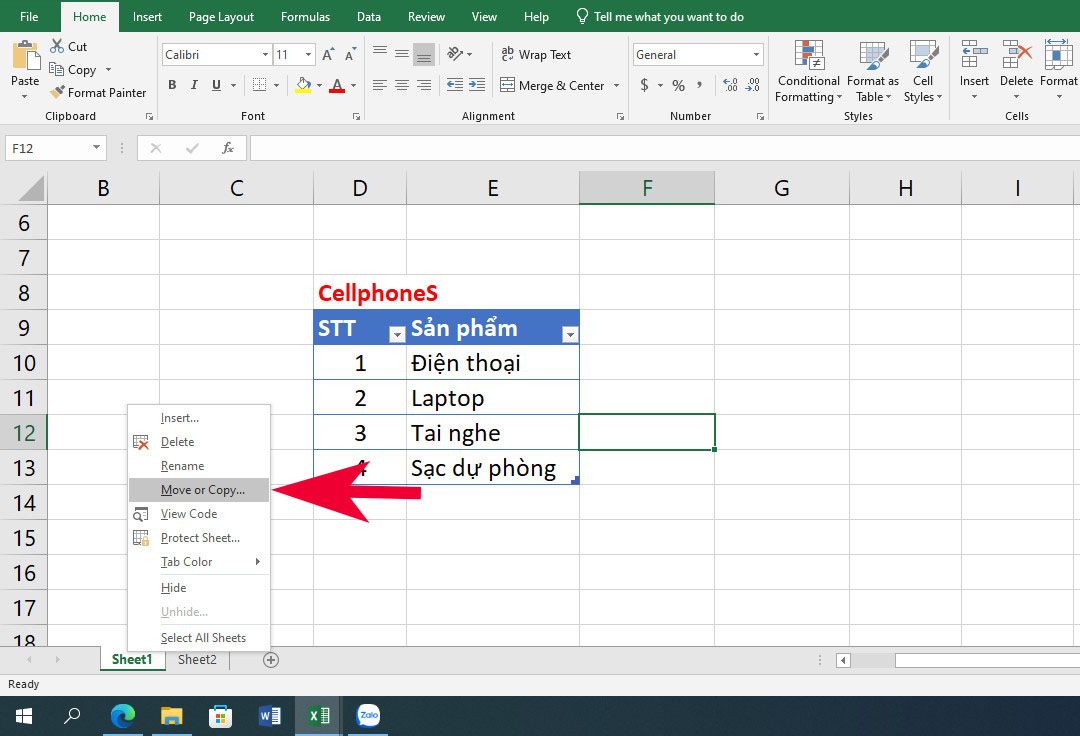 Bật mí cách copy Sheet trong Excel dễ có thể bạn chưa biết