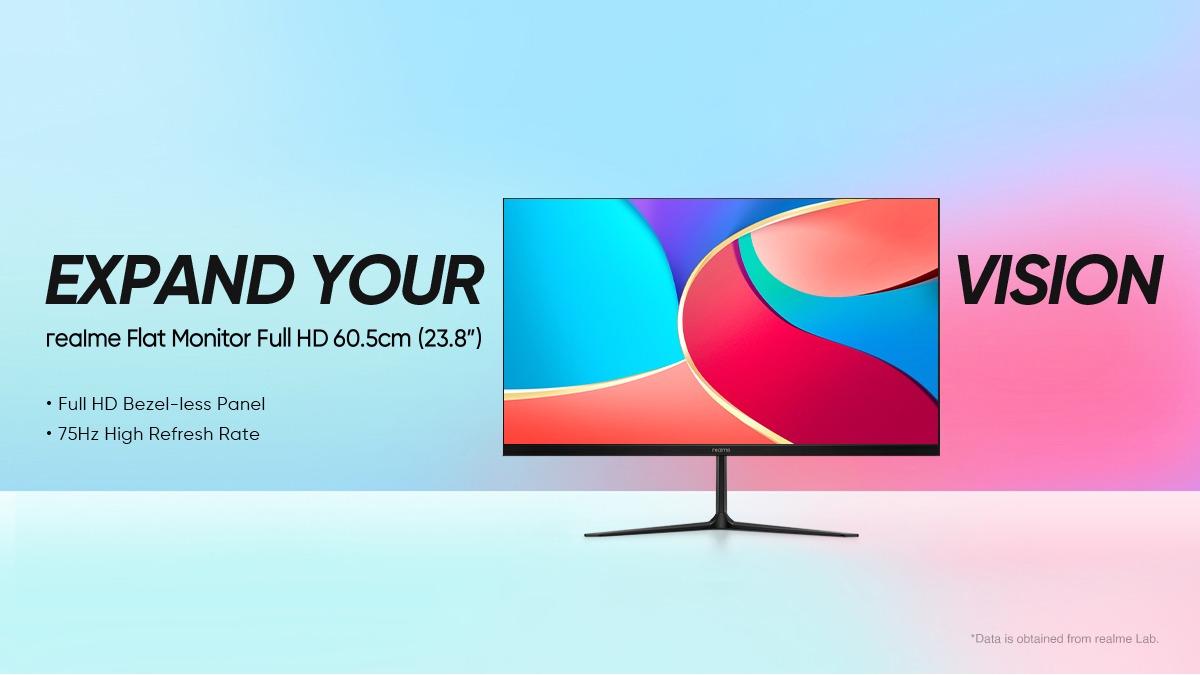 Realme Flat Monitor Full HD ra mắt: Viền màn hình siêu mỏng, tần số ...