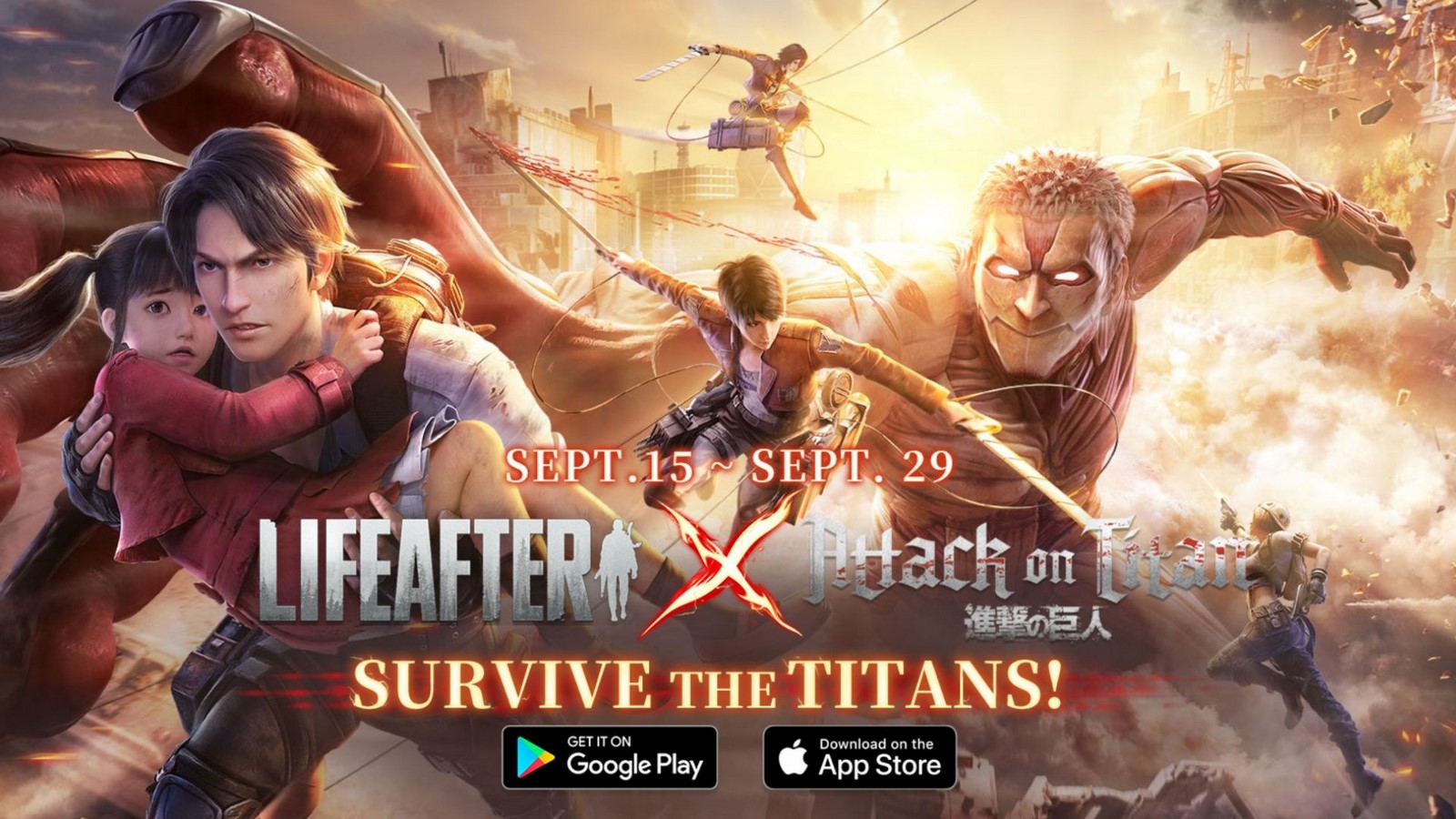 Sự kiện hợp tác cực hấp dẫn giữ LifeAfter x Attack on Titan Sforum