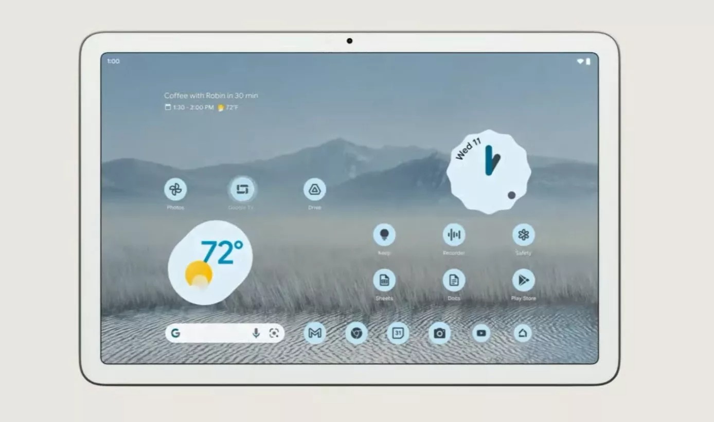 Pixel Tablet sẽ có màn hình 11 inch, bộ nhớ 256GB và Wi-Fi 6