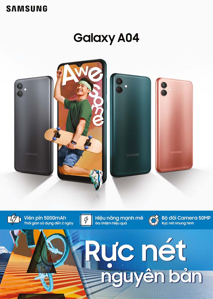 Samsung ra mắt Galaxy A04 tại Việt Nam: Hiệu năng khỏe, camera 50MP ...