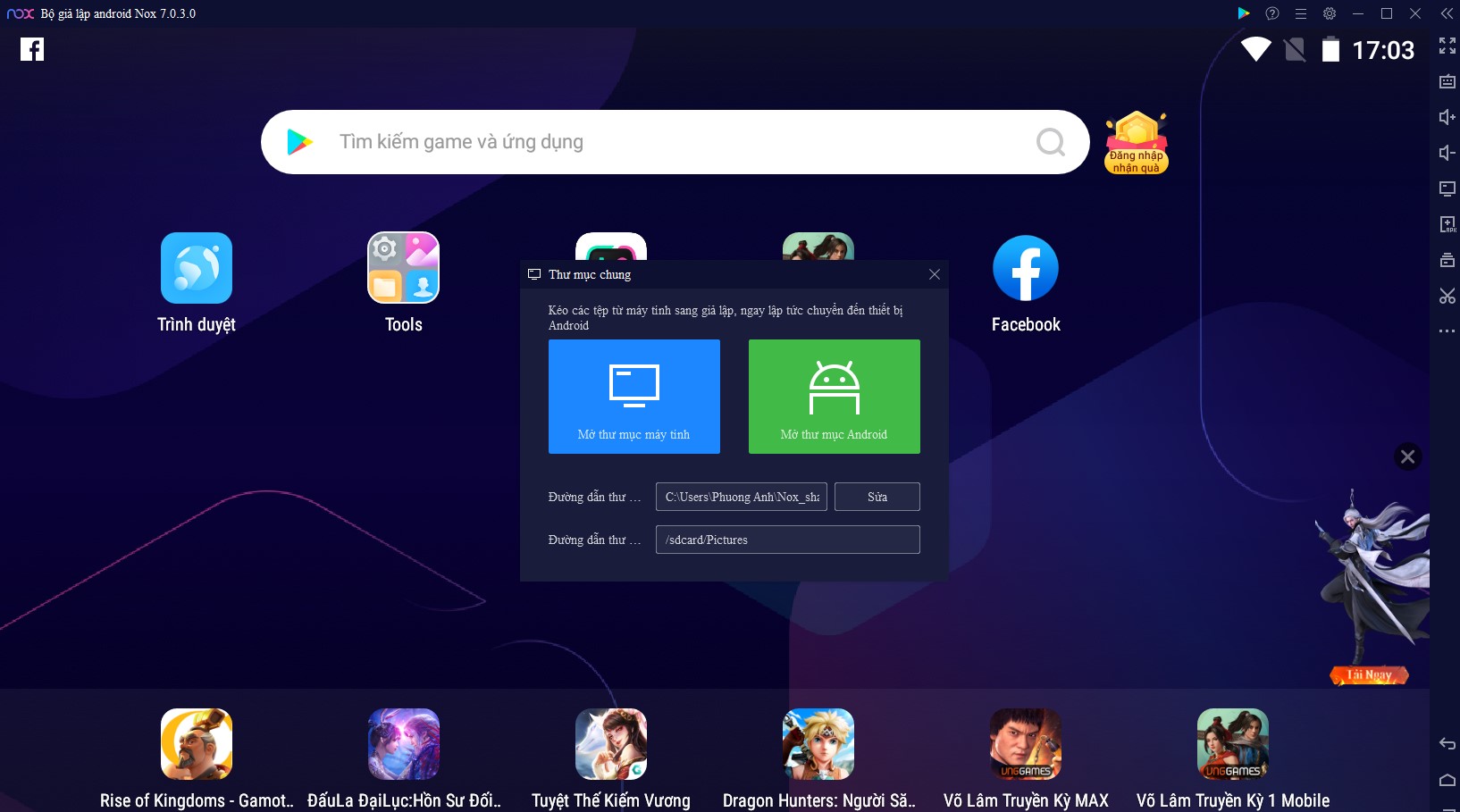 Hướng dẫn cách cài đặt file APK và OBB trên phần mềm giả lập NoxPlayer | Sforum