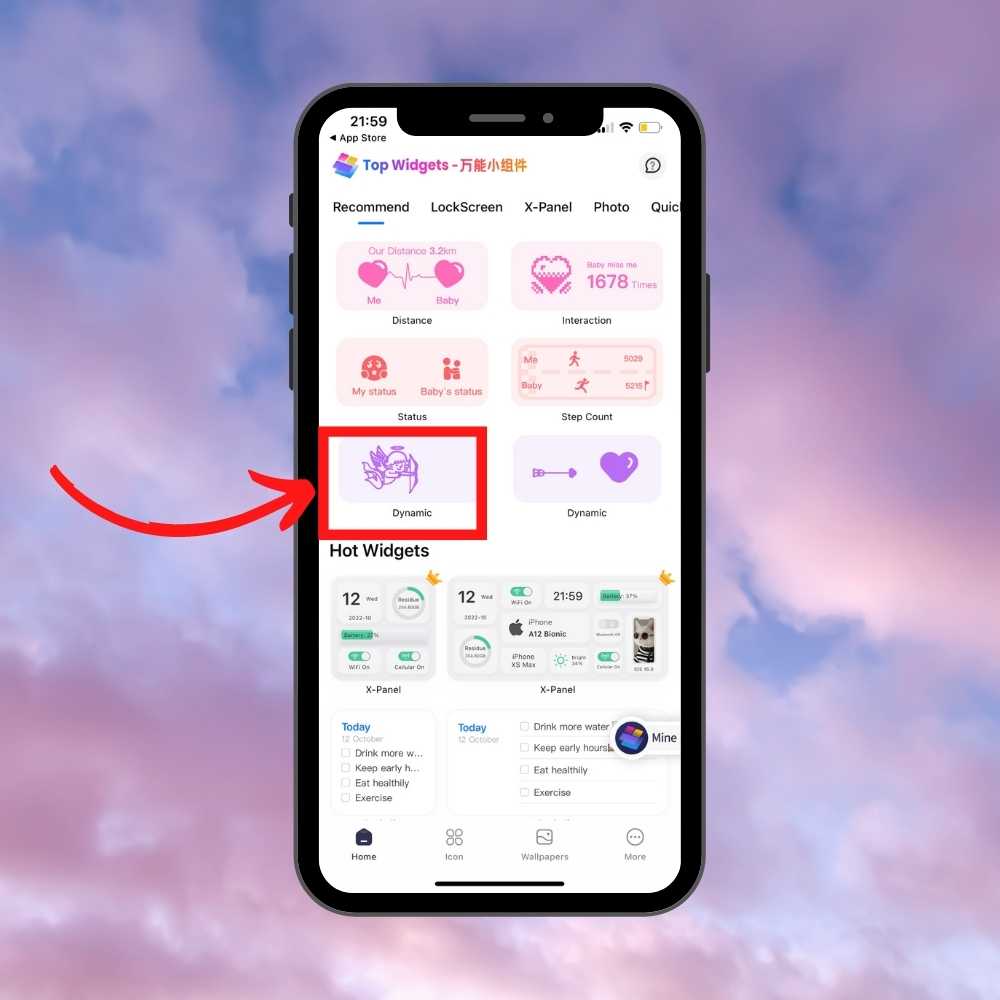 Top Widgets - Ứng dụng giúp cá nhân hóa màn hình chính iPhone với hình động