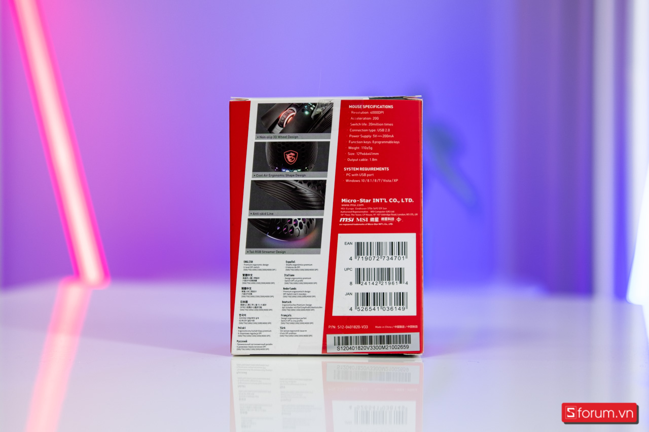 Trên tay chuột Gaming MSI M99 vừa săn sale 90K: Thiết kế hiện đại, LED RGB xịn sò, có phần mềm ...