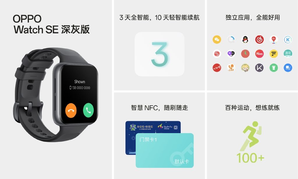 OPPO Watch SE có thêm phiên bản màu Xám và Nâu sẫm, giá từ 3.5 triệu đồng